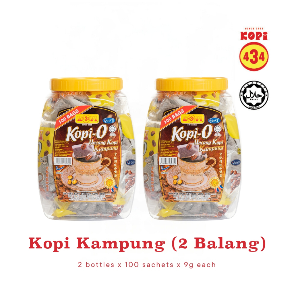 (2 BALANG) Coffee 434 MUAR 100 empty O Coffee bag Black Coffee | Shopee ...