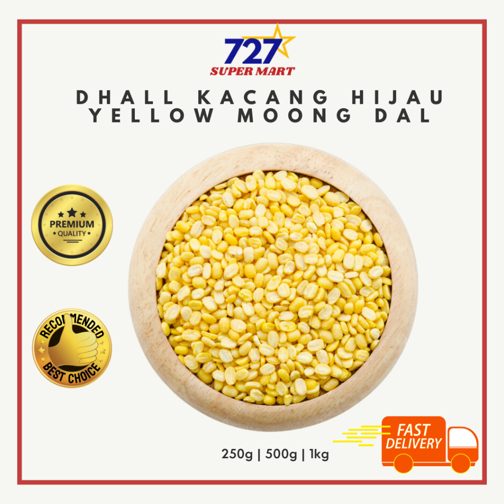 HIJAU [PREMIUM] DHALL MUNG BEANS | YELLOW MOONG DAL | Shopee Singapore