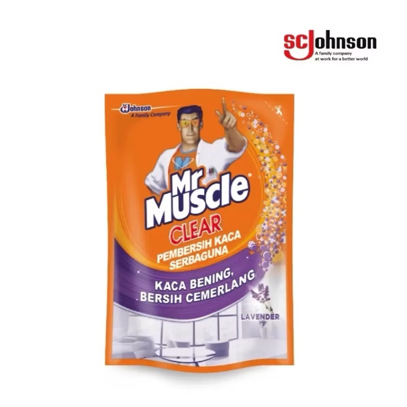 Mr Muscle Clear Glass cleaner | Pembersih Kaca - Lavender Refill Pack ...