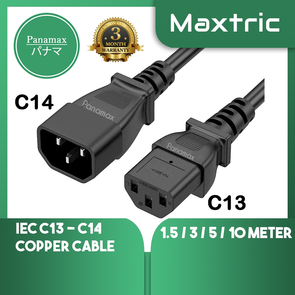 Panamax 1.5M ~ 10M C13 to C14 POWER CORD Copper MONITOR TO CPU CABLE ...