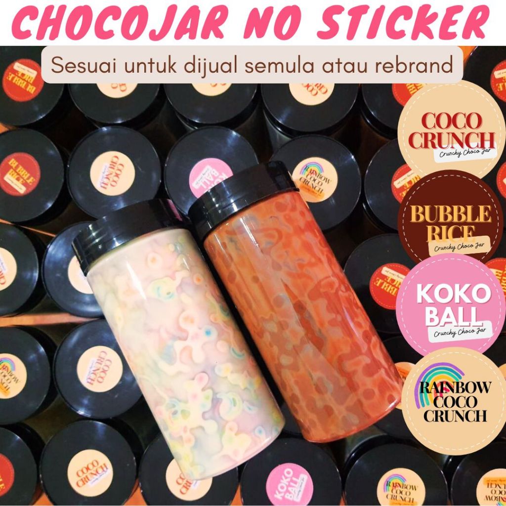 BORONG 50botol Choco Jar botol 300ml Mini coco crunch/KOKO BALLCoklat ...