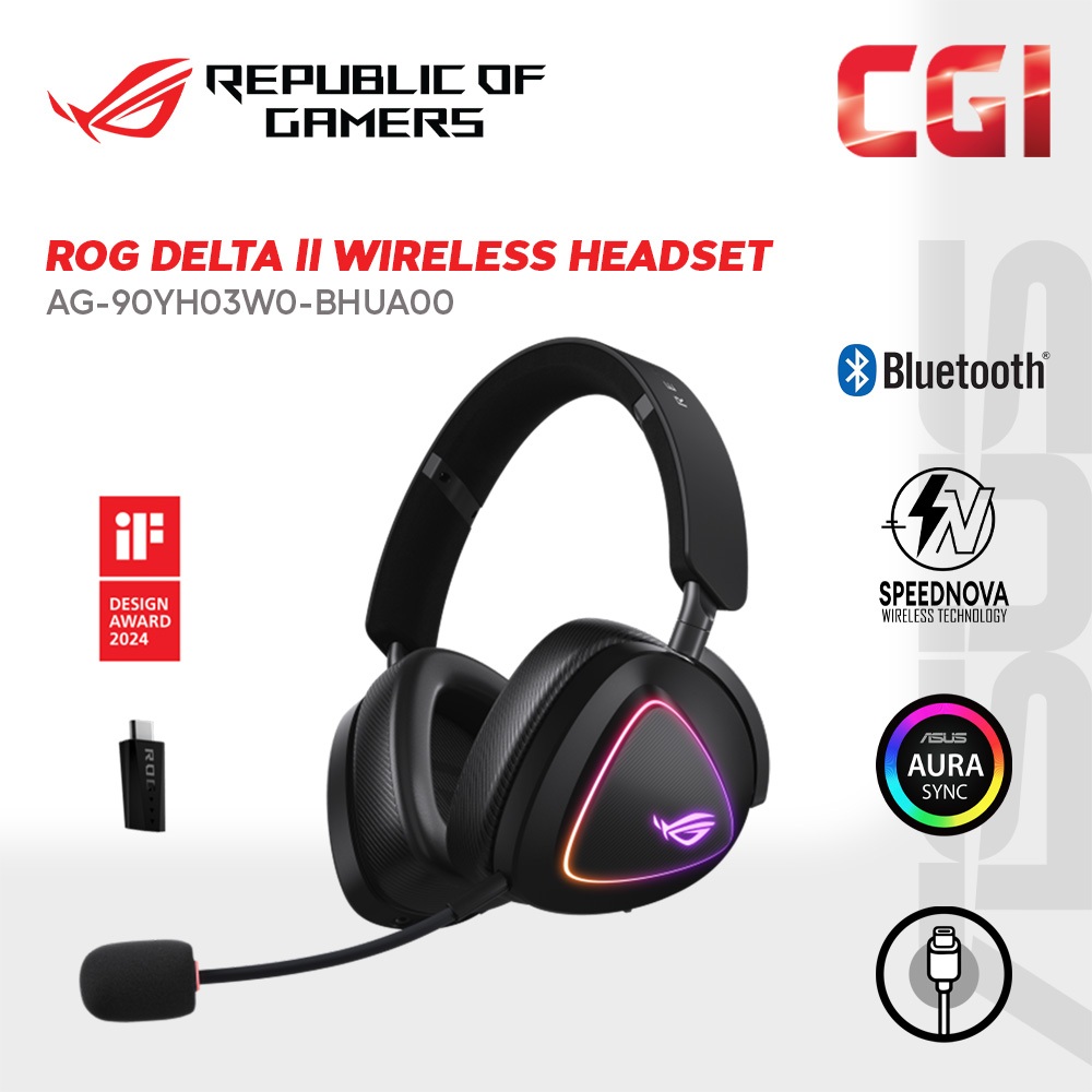 Asus A701 ROG Delta II Speednova Tri-Mode DualFlow Audio 10mm Super ...