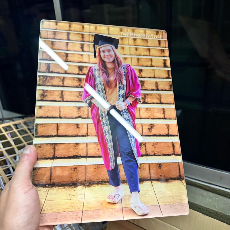 A5 size photo uv print on transparent aryclic frameless borderless ...