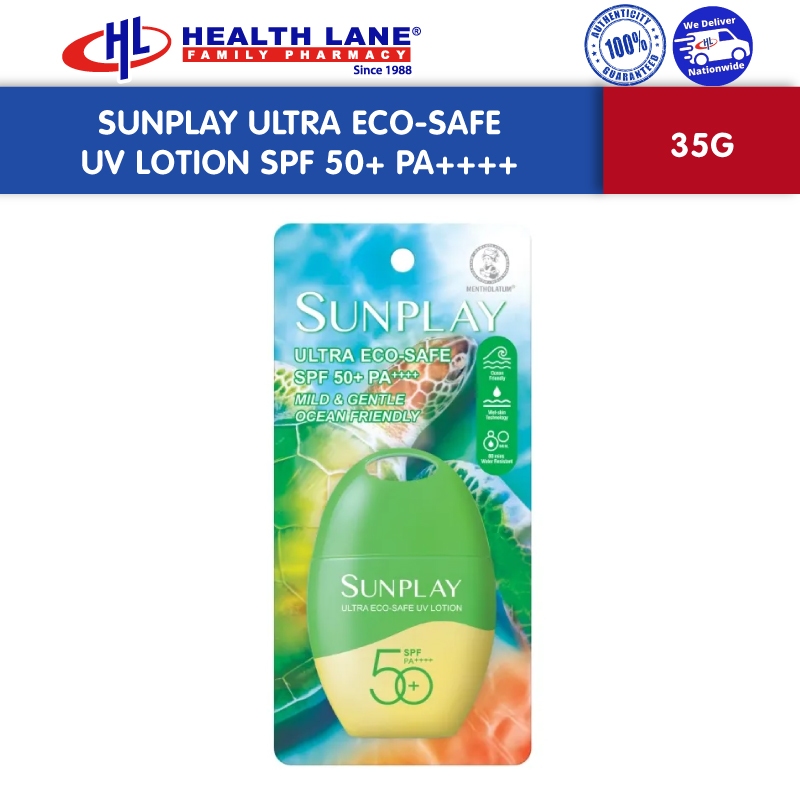 SUNPLAY ULTRA ECO-SAFE UV LOTION SPF 50+ PA++++ (35G) | Shopee Singapore