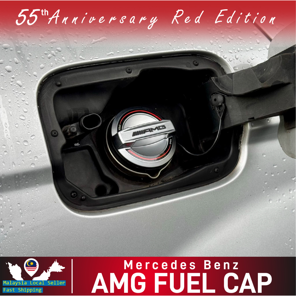 Fuel Cap AMG Mercedes Benz 55th Anniversary RED EDITION Gray NEW W204 ...