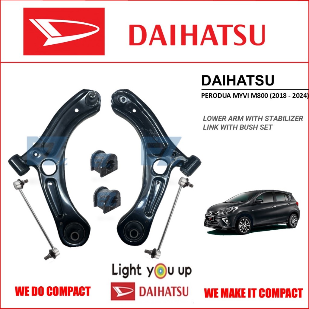[6 IN 1] - FRONT LOWER ARM WITH STABILIZER LINK BUSH SET FOR PERODUA ...