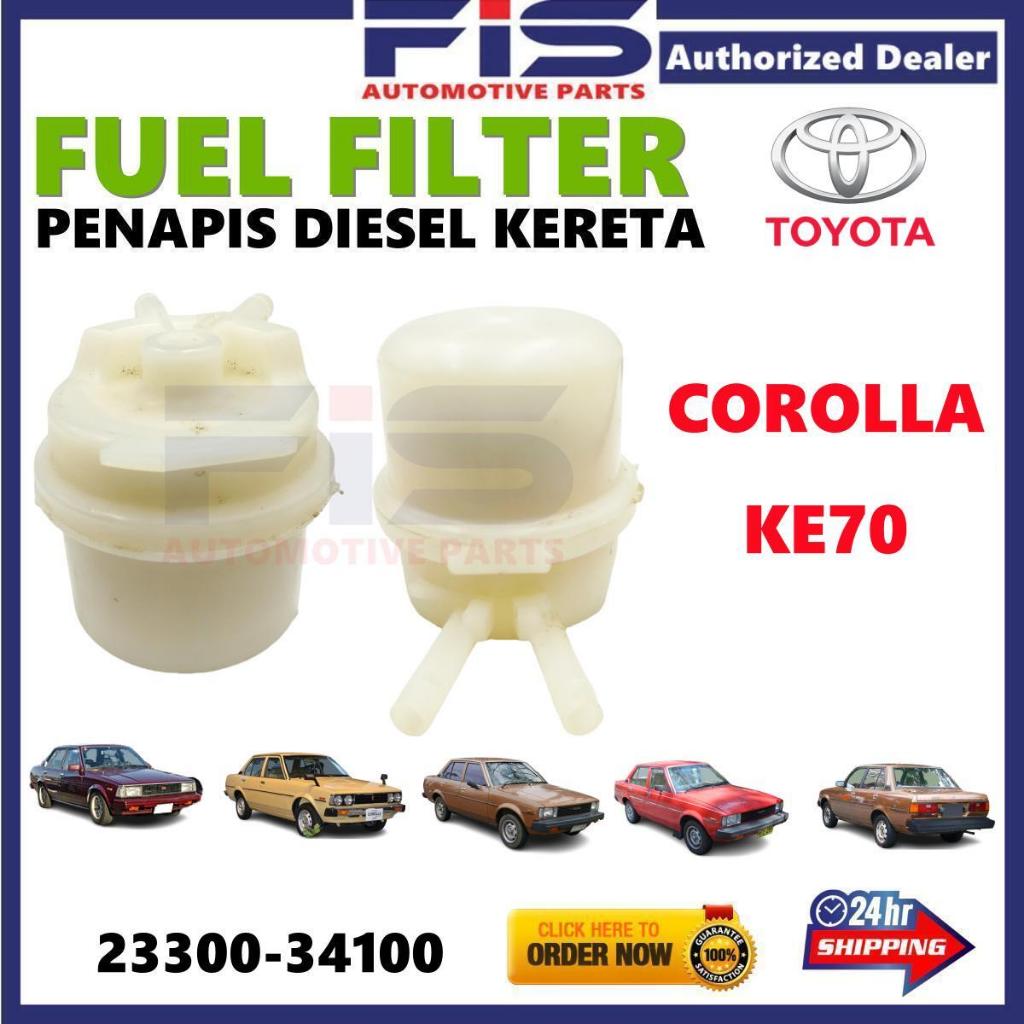 FIS Fuel Filter Toyota Corolla KE70 F-1224 23300-34100 Penapis Diesel ...