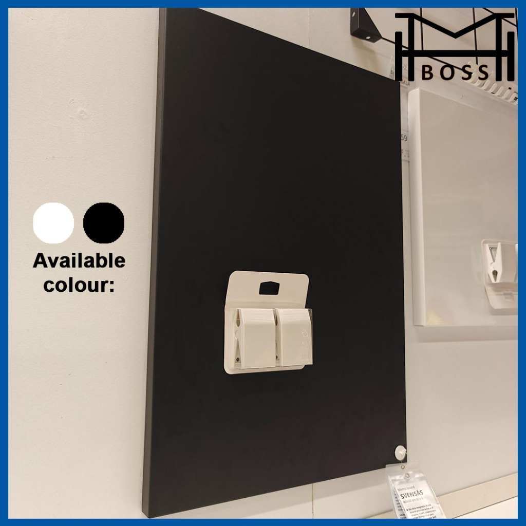 MAGNETIC MEMOBOARD BLACK WHITE MEMO BOARD PAPAN MEMO NOTICE BOARD PIN ...