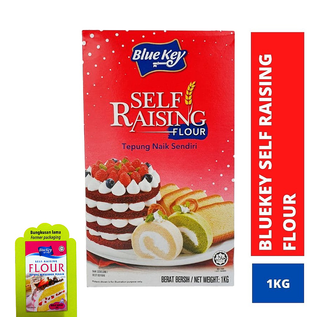Bluekey Self Raising Flour Tepung Berserbuk Penaik 1Kg | Shopee Singapore