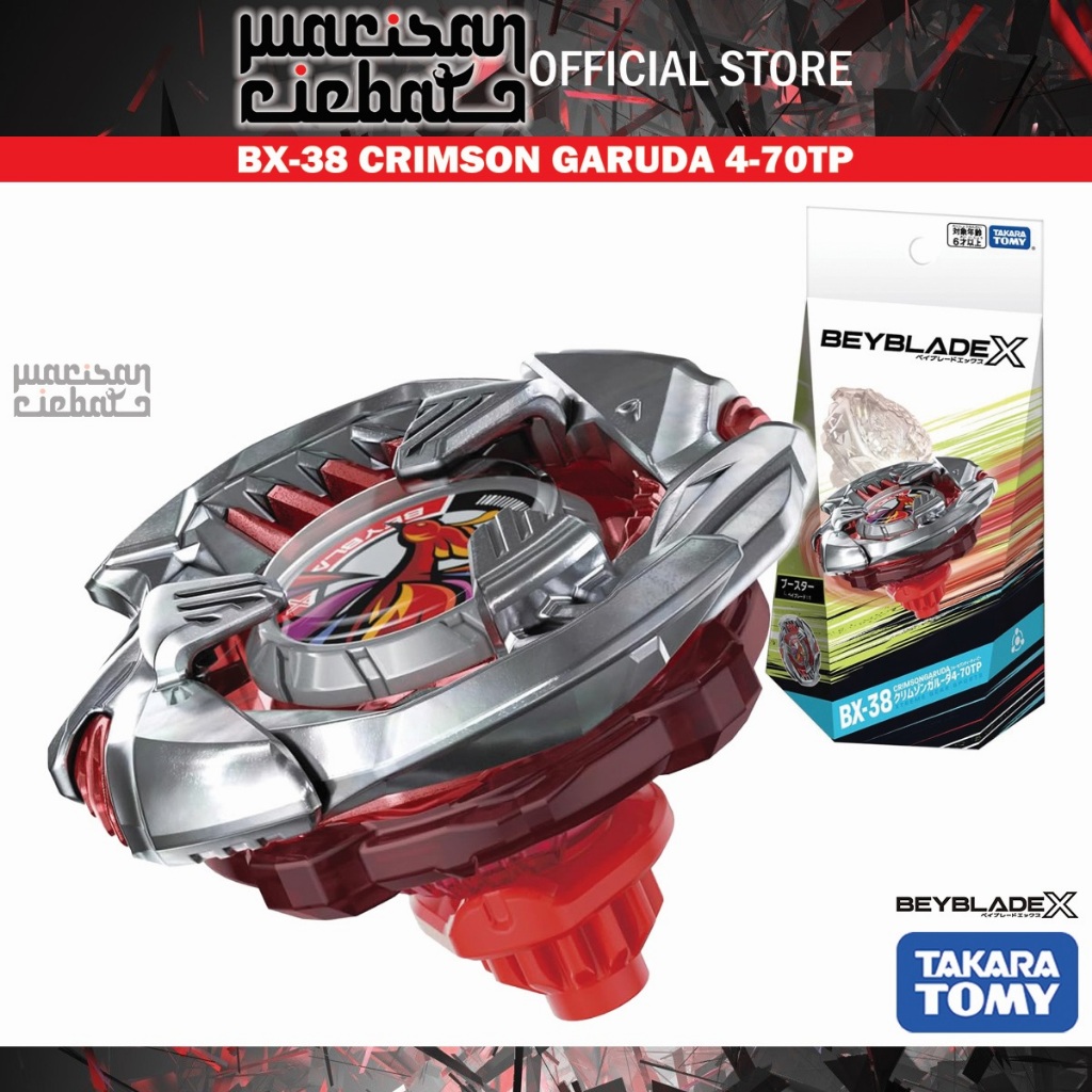 Takara Tomy Beyblade X BX-38 Booster Crimson Garuda 4-70TP | Shopee Singapore