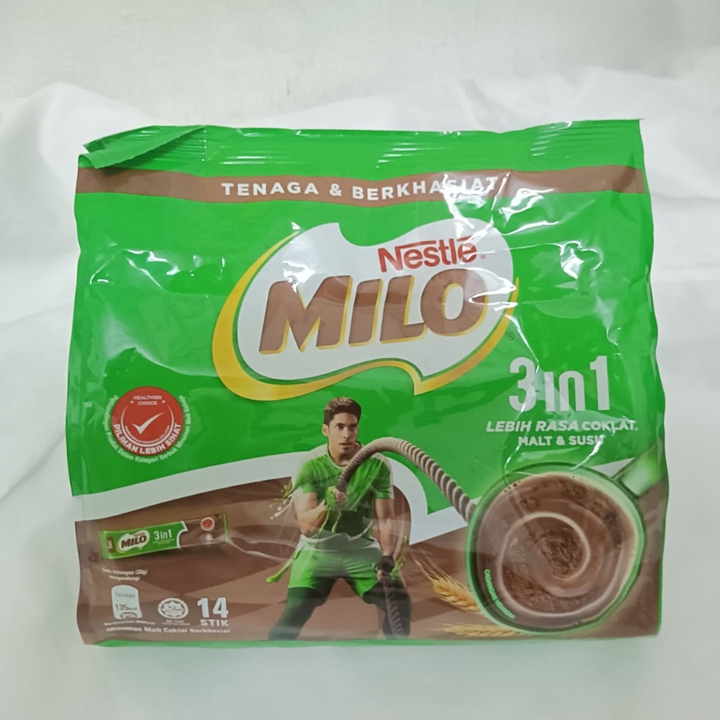 NESTLE MILO 3in1 Activ-Go Mixes Stp 33g x 14's | Shopee Singapore
