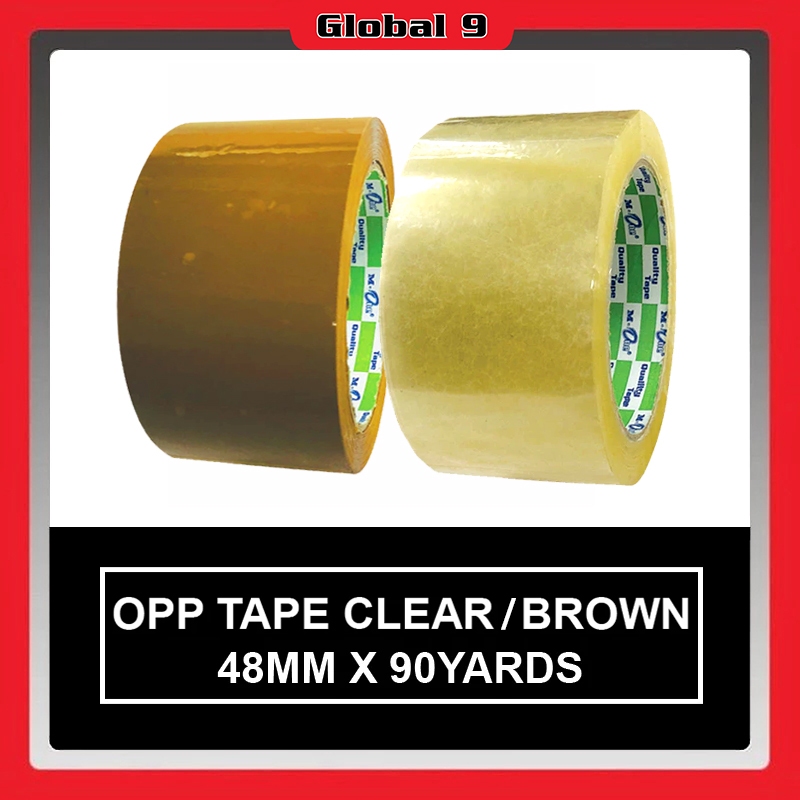 M-ONE Opp Tape Clear / Coklat 48 / 72mm x 90yards | Shopee Singapore