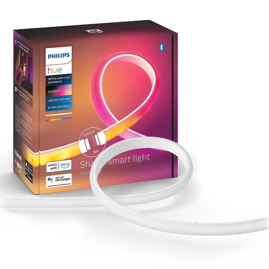 Philips Hue Gradient LED Lightstrip Extension 1-meter (1000 lumens ...