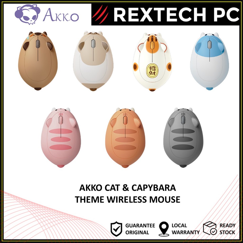 Akko Cat | Capybara Theme Wireless Mouse Silent switch | Shopee Singapore
