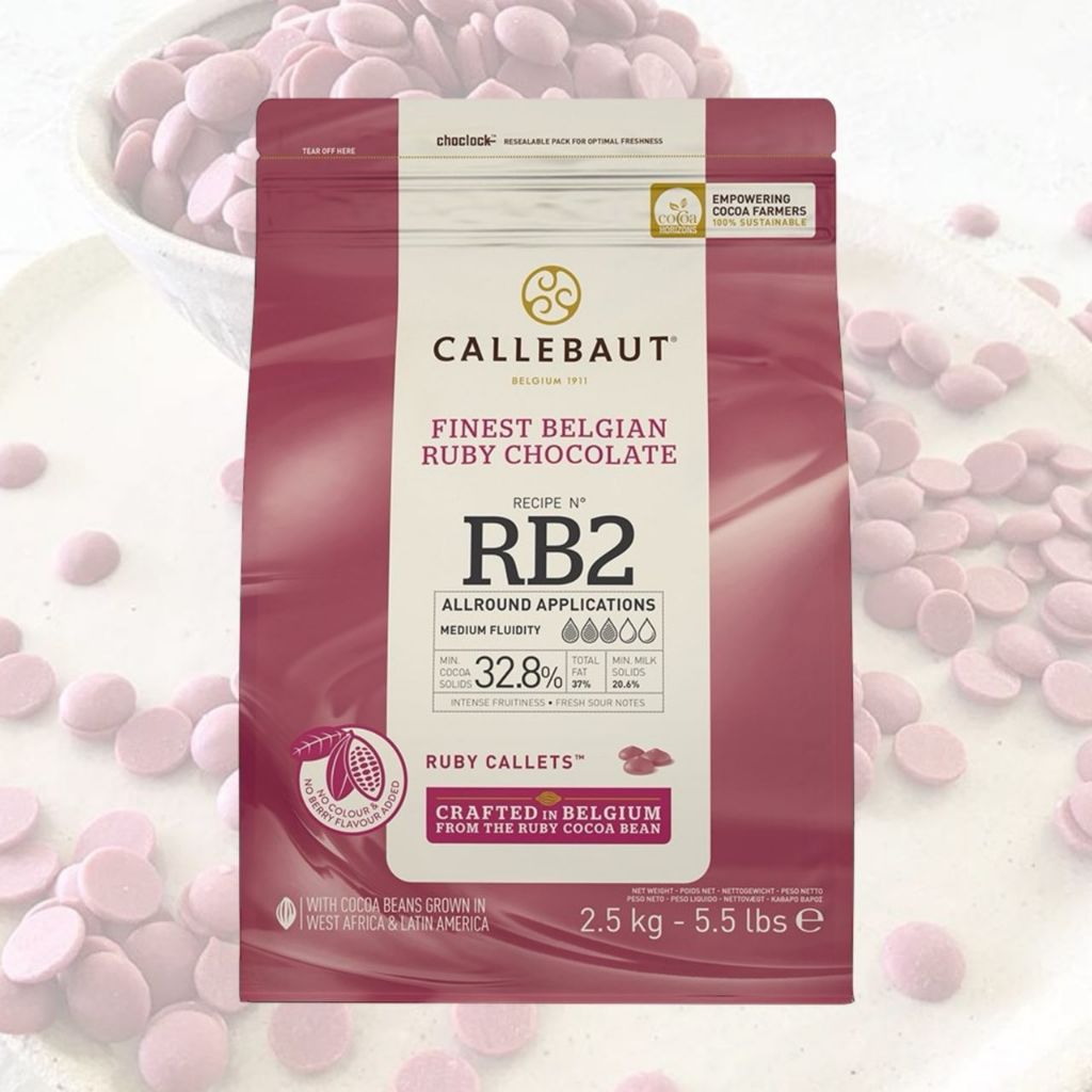 CALLEBAUT (RB2) FINEST BELGIAN RUBY CHOCOLATE CALLETS 2.5KG | Shopee Singapore