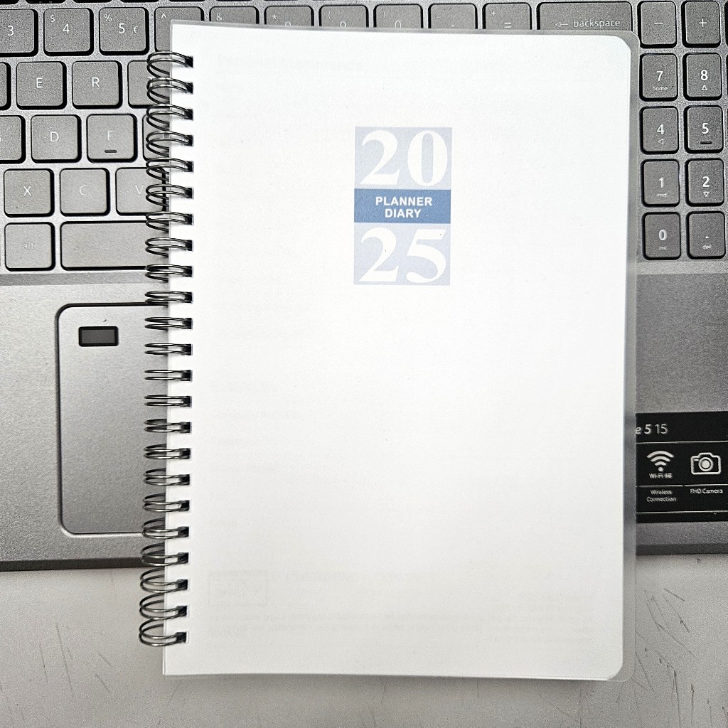 2025 Waterproof PP plastic Cover Wire O Bind Planner Diary Month ...