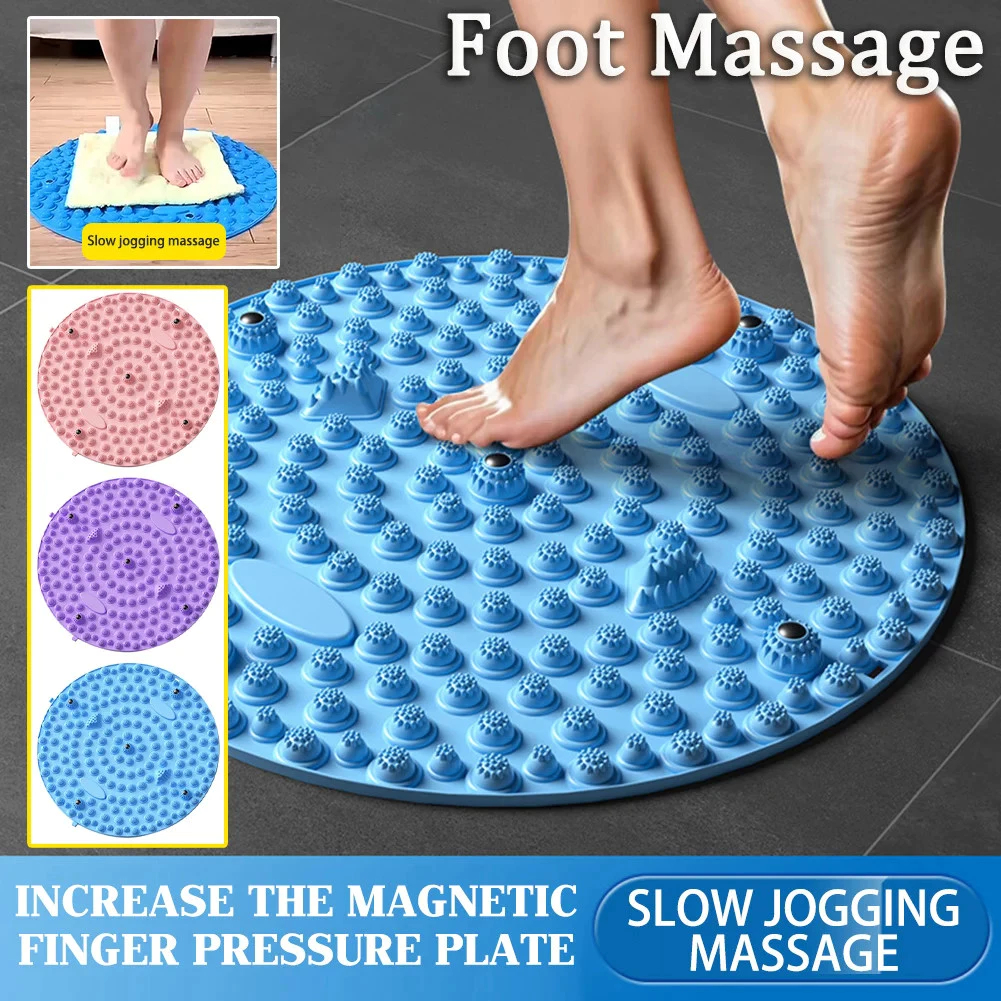 Foot Massage Acupressure Magnetic Plate Home Shiatsu Board Large Round ...