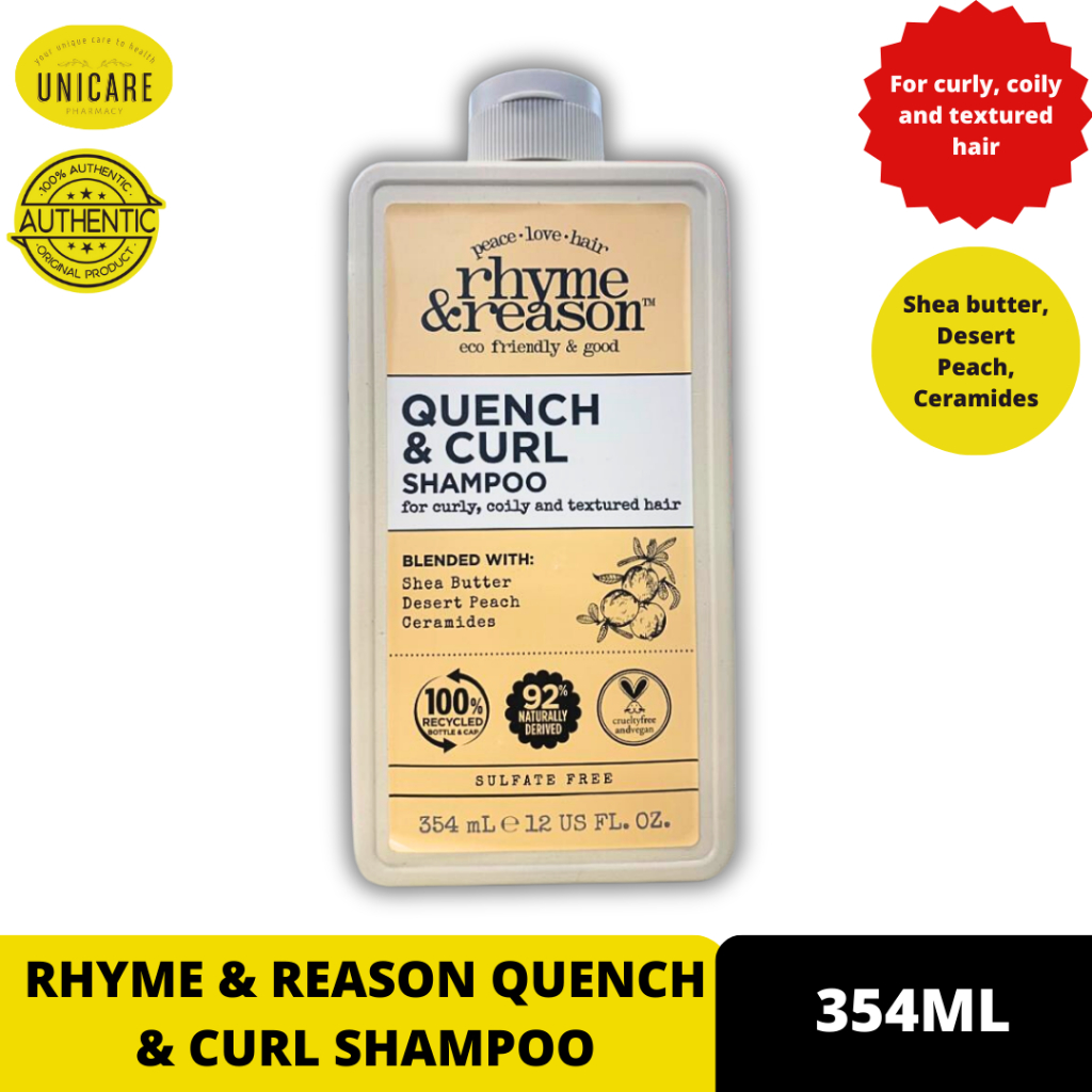 RHYME & REASON QUENCH & CURL SHAMPOO 354ML | Shopee Singapore