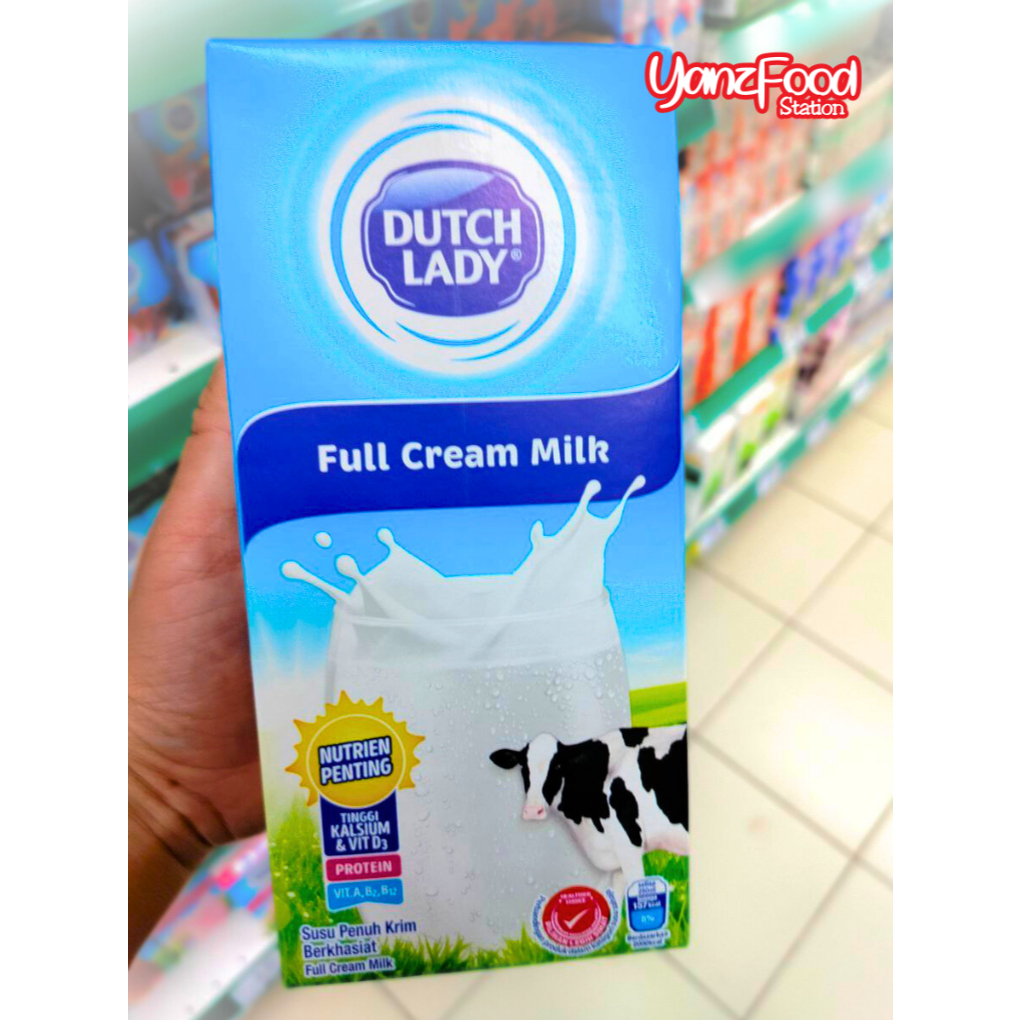 DUTCH LADY Full Cream Milk Susu Penuh Krim Berkhasiat 1L | Shopee Singapore