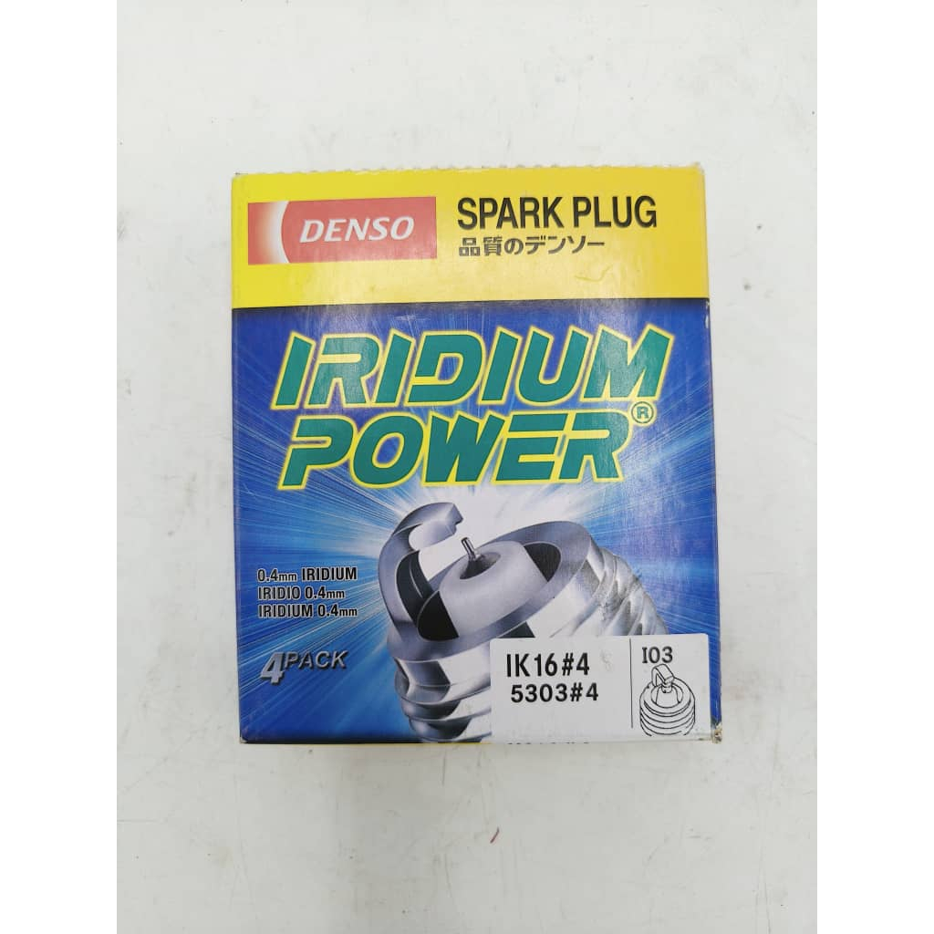 DENSO IRIDIUM POWER IK16 SPARK PLUG For PROTON / PERODUA / TOYOTA /HONDA/HYUNDAI/SUZUKI | Shopee ...