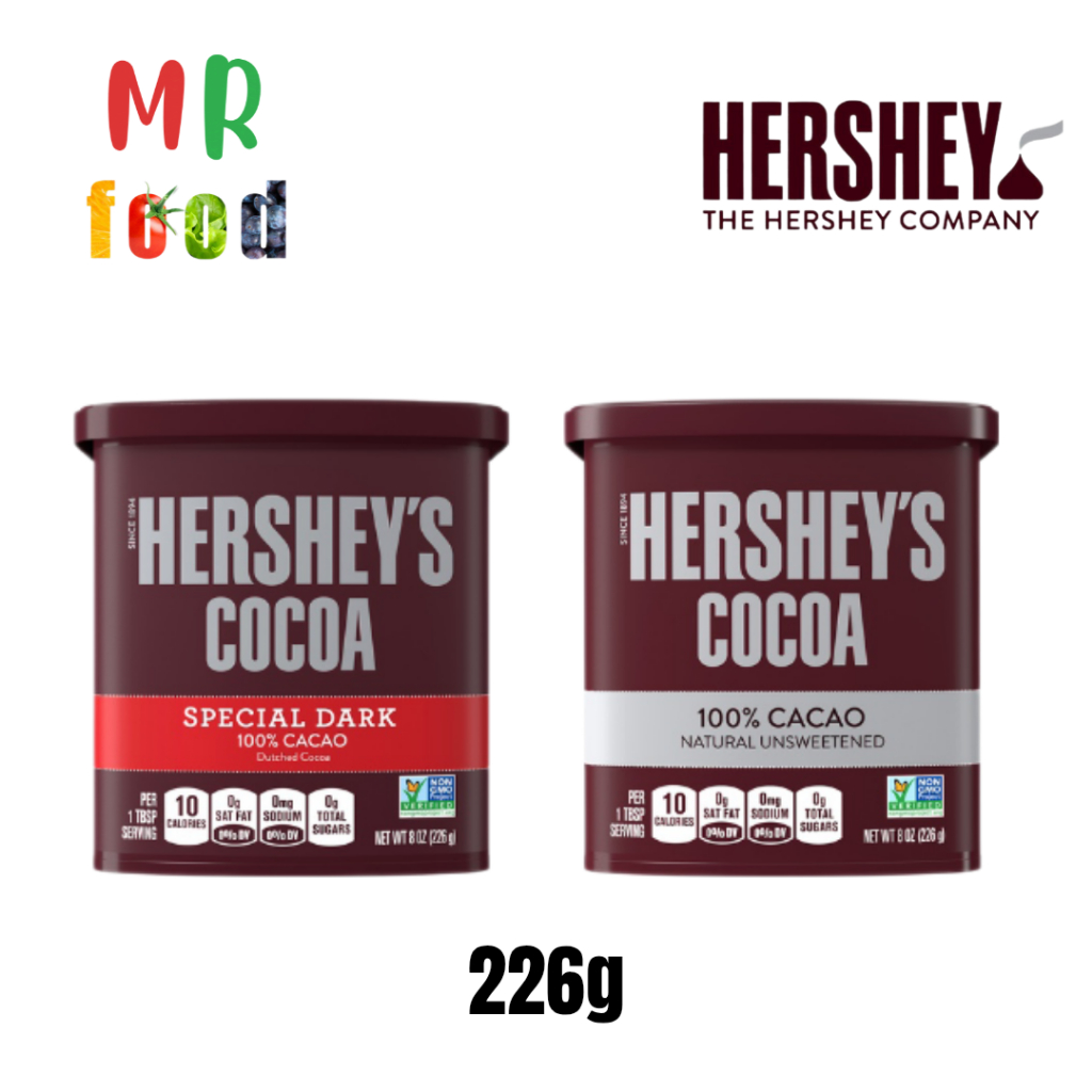 Chocolate Coklat Dark Cocoa Powder Serbuk Koko 100% Hershey's Natural ...