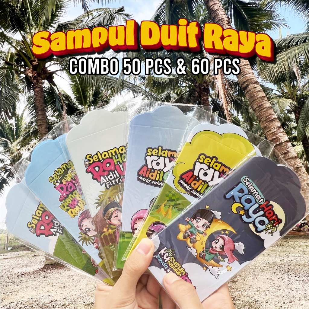 2025 Combo | Sampul Duit Raya | Combo Set Exclusive (50s/10 PAKET & 60S ...