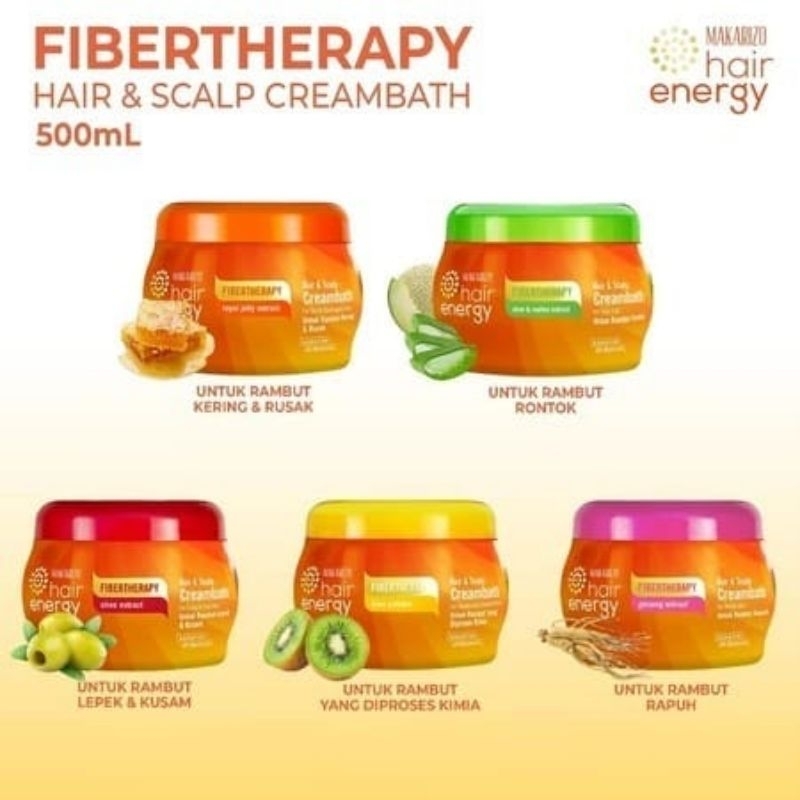Makarizo hari energy hair Scalp Crembath kemasan Pot 500ml. | Shopee ...