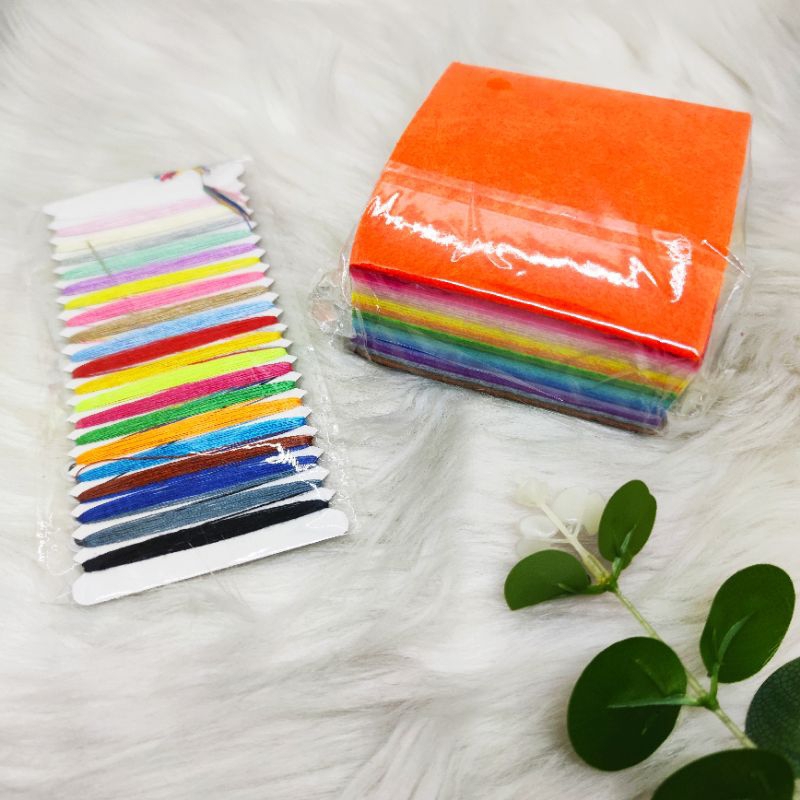 R in M'sia 40pcs 10cm x 10cm+- 1mm felt fabric cloth kain flat felt non ...