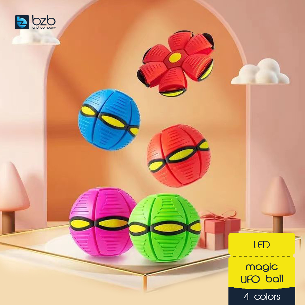 Magic Flying Saucer Ball UFO Flat Throw LED Disc Balls Children Outdoor ...