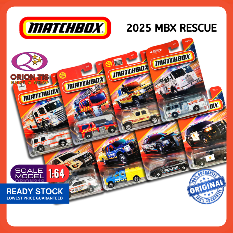 Matchbox 2025 MBX Rescue Toyota Landcruiser/ Scania/ Blaze Blaster ...