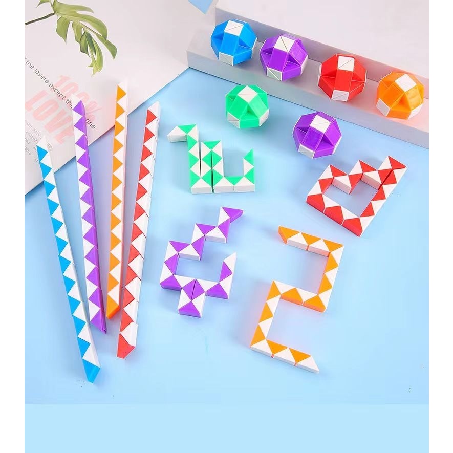 24 Blocks Snake Magic Twist Jigsaw Puzzle Toys Educational Toys Toy ...
