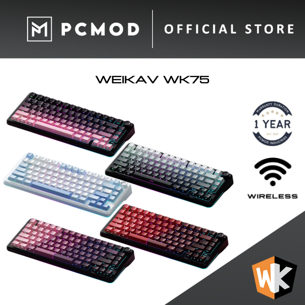 WEIKAV WK75 | Tri-Mode Wireless Fully Assembled Mechanical Keyboard ...