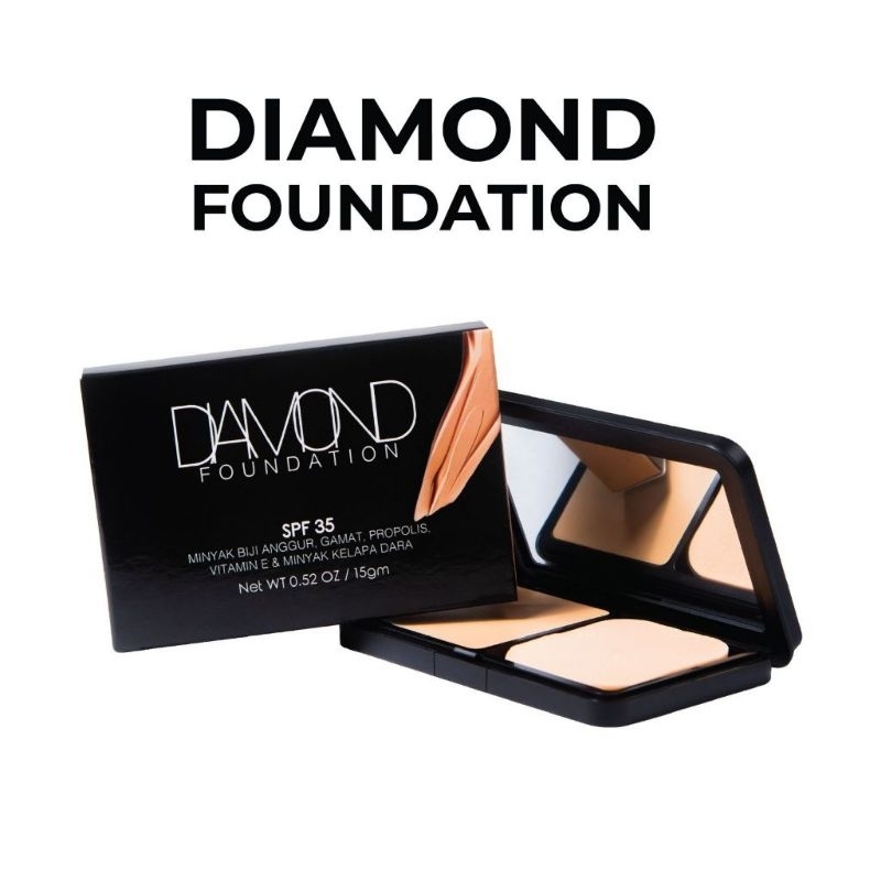 Diamond Foundation Dherbs Terlajak Laris | Shopee Singapore