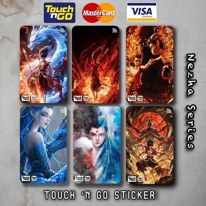 ( Ne Zha Series ) Touch n Go Card Sticker Cover TNG / MASTER / VISA ...