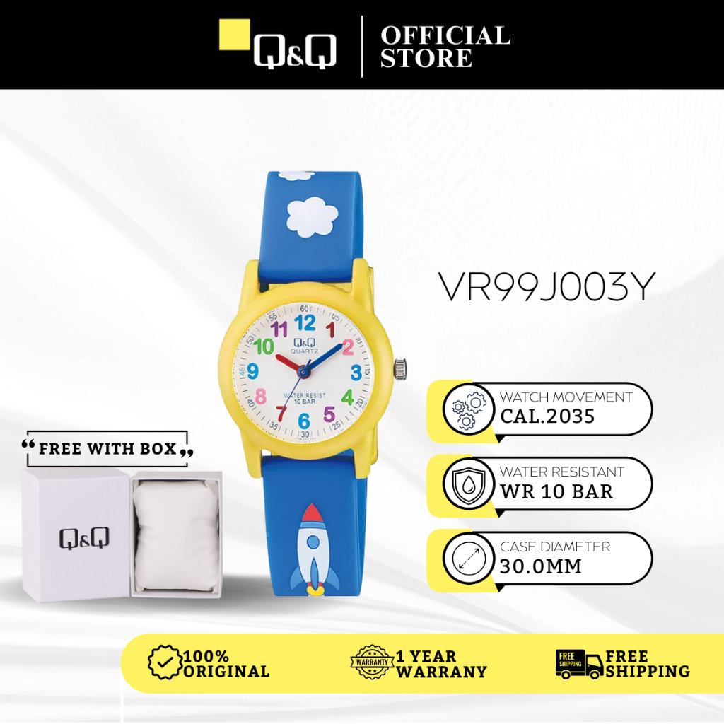 Q&Q Japan by Citizen Kids Resin Analogue Watch VR99 / V22A | Shopee Singapore
