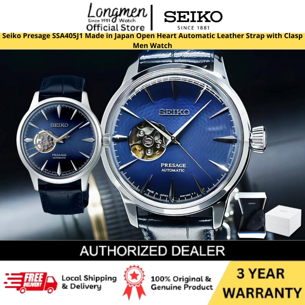 [Klang Longmen] Seiko Presage SSA405J1 Midnight Blue Moon Series ...