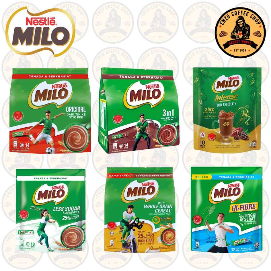 MILO NUTRITIOUS CHOCOLATE MALT DRINK / LESS SUGAR / MALT 3 IN 1 ...