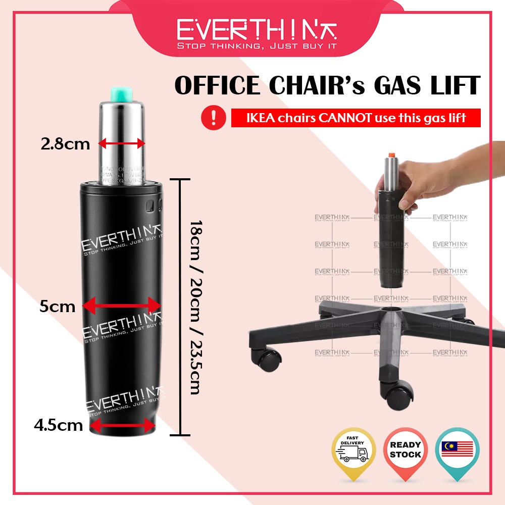 【EVERTHINK】Office Chair Gas Lift High Quality Universal Replacement ...