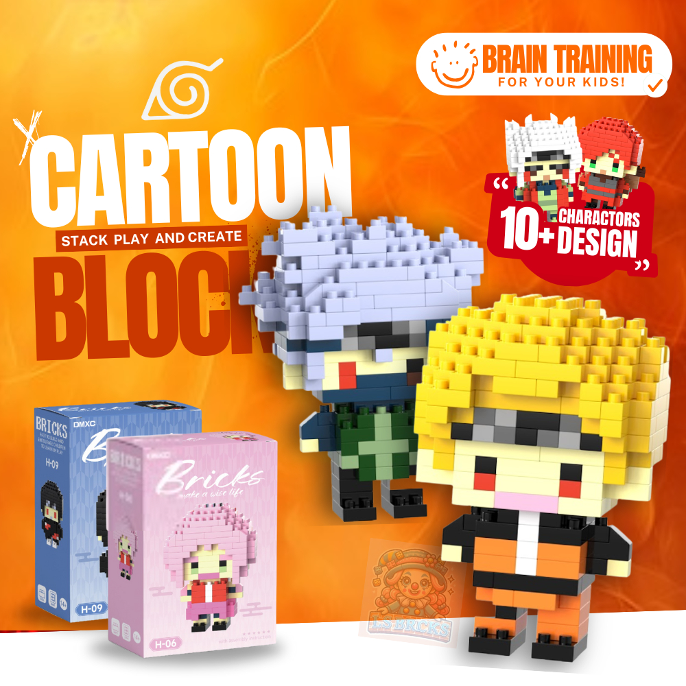 INfinity Naruto Cute Anime Style Mini Bricks | Micro Building Block ...