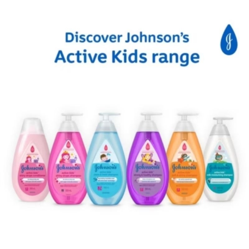 Johnson's Active Kids Shampoo/Head-To-Toe 500ml(EXP:2027-2028) | Shopee ...