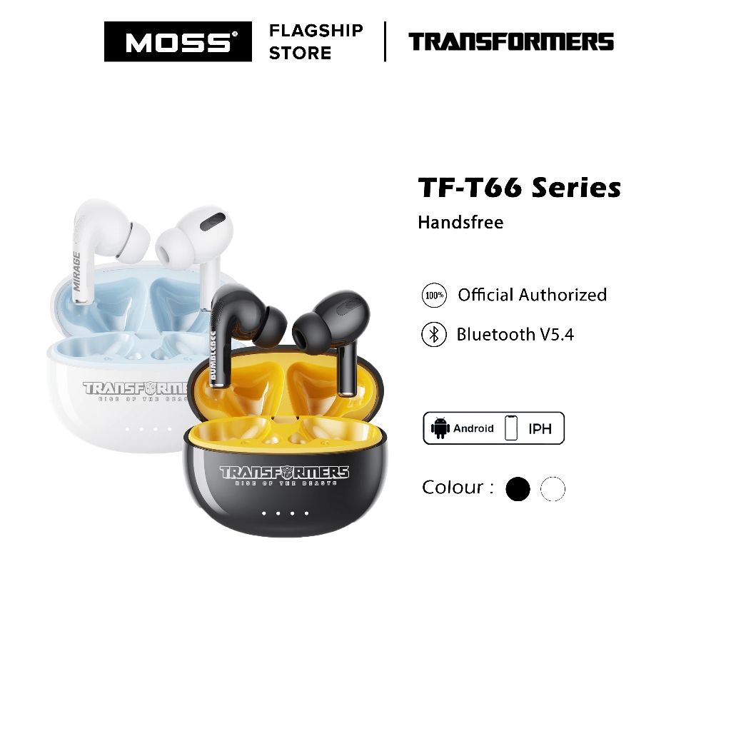 Transformers TF-T66 Wireless Bluetooth Earphone Handsfree Earbuds ...