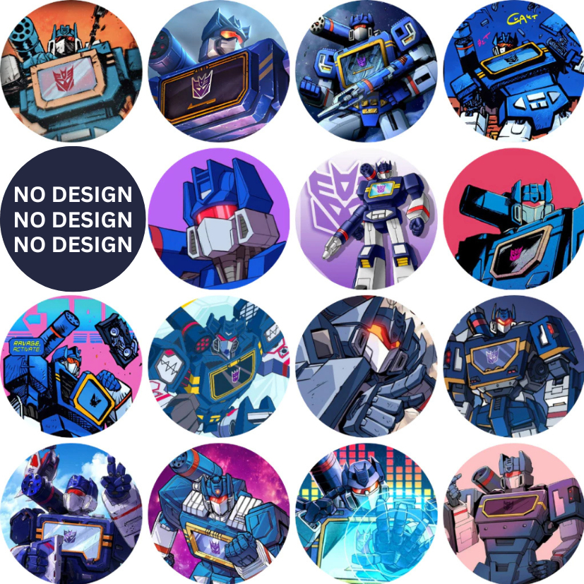 Transformers Soundwave Button Badge 58mm | Shopee Singapore