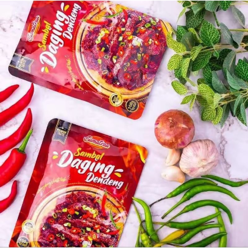 [77 Special BUY 2 FREE RICE [Ready To Eat] Jerky Meat Sambal / Lung ...