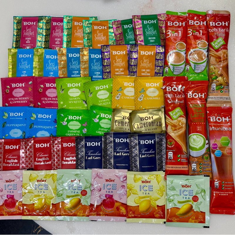 Boh Tea Icetea Lemon Peach Earl Grey English Breakfast Seri Songket ...