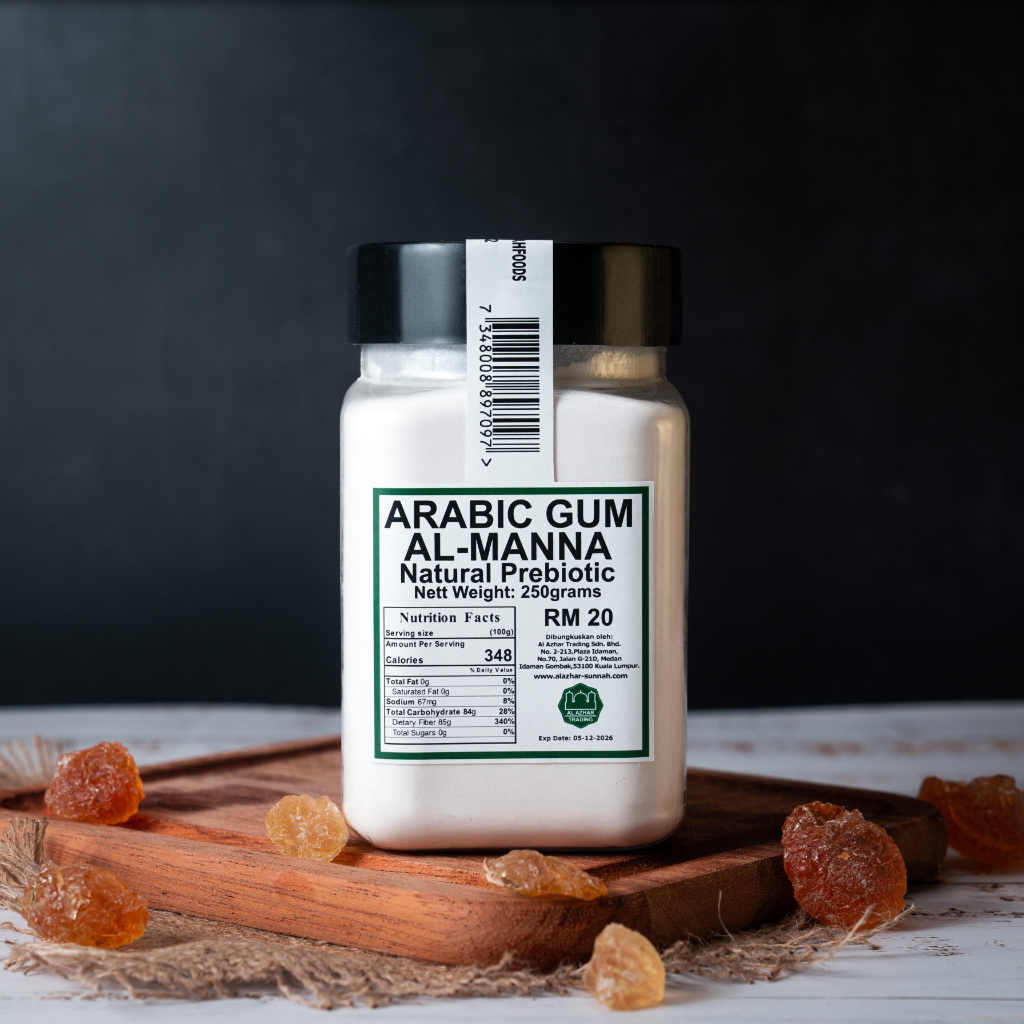 Gum Arabic Al Manna from Sudan Instant Powder | Solid - Gam Arabic 250g ...