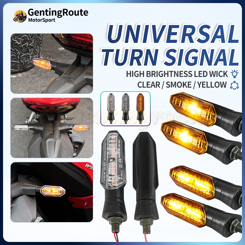 Motorcycle LED Signal Light Indicator Lampu Signal Depan Belakang ...
