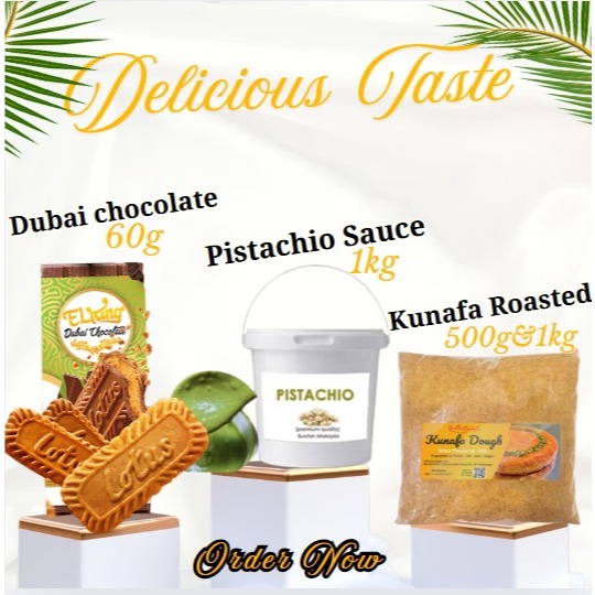 Viral Hit: Roasted Kunafa | Pistachio Sauce | Lotus Chocolate (60g ...