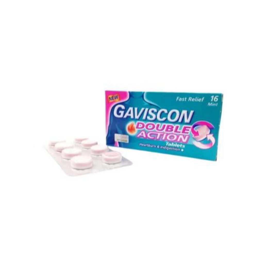 Gaviscon Double Action Fast Relief Tablet 16's Exp:1/2/26 | Shopee ...