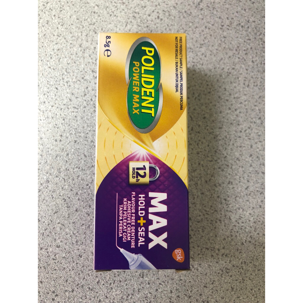 8.5g Polident Power Max denture adhesive (sample size ) | Shopee Singapore