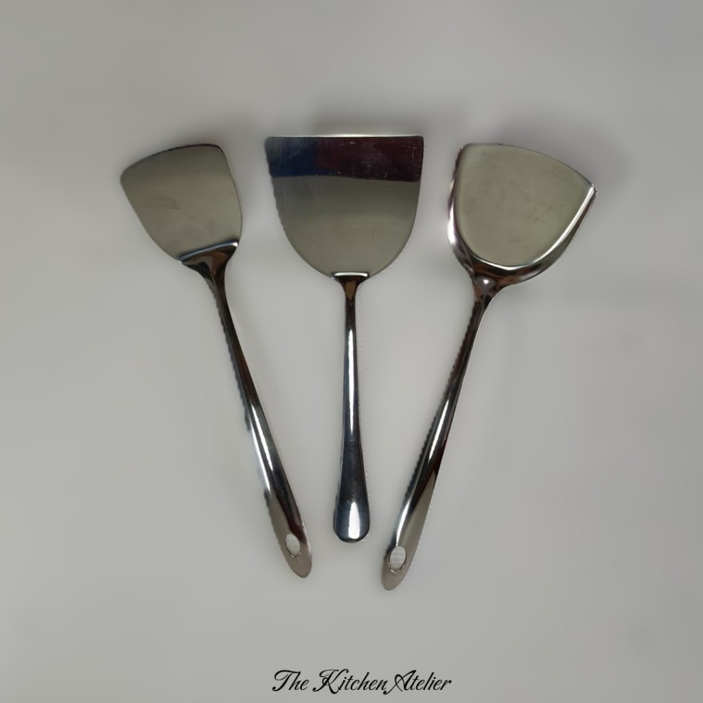 Stainless Steel Mini Turner 3in1 Set – Compact Cooking Tools for ...